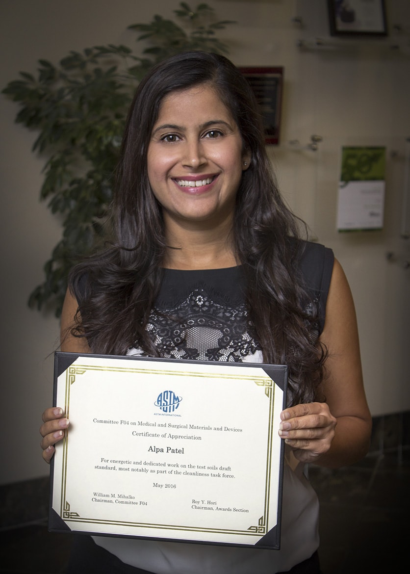 Patel Celebrated for Contributions to New Test Soils Standard