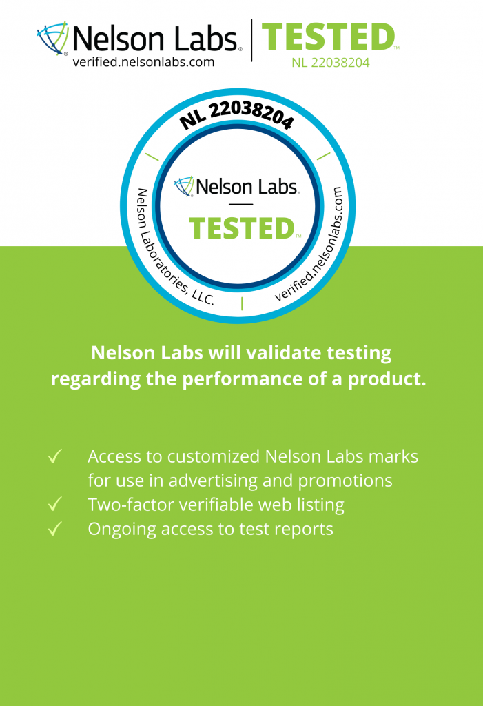 Testing Verification | Nelson Labs